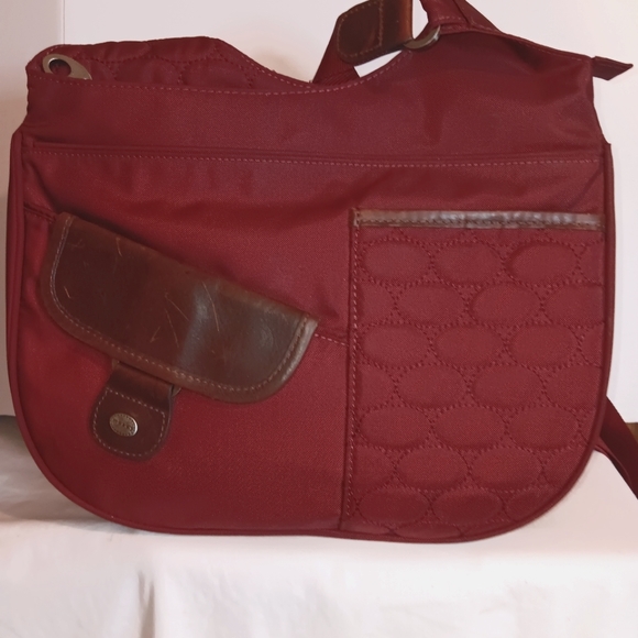 Mosey | Bags | Mosey Hobo Sling Bag Cranberry | Poshmark
